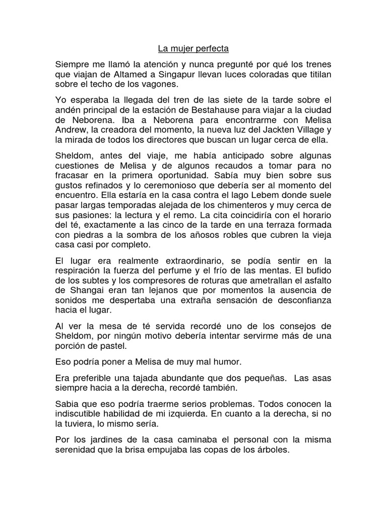 La Mujer Perfecta | PDF