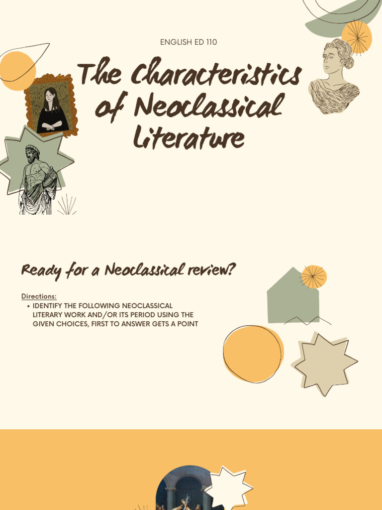 Characteristics of Neoclassical Literature | PDF | Poetry