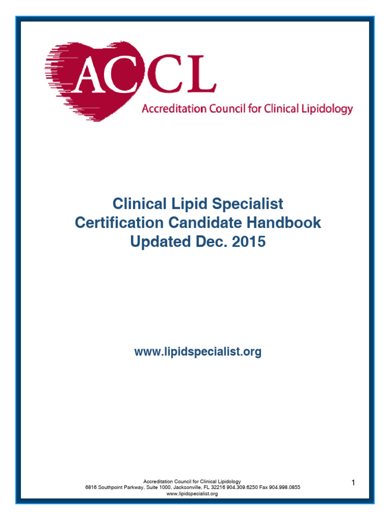 CLS Candidate Handbook 2015 | PDF | Professional Certification | Medicine