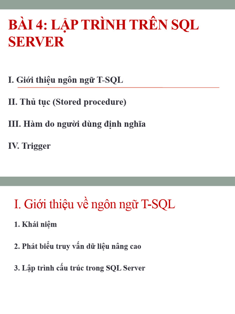 4 - Bai 4 - TH T C, HÀM, TRIGGER | PDF