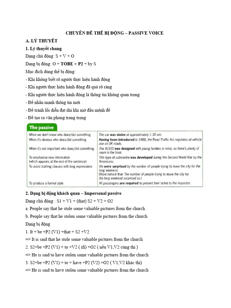 Passive Voice | PDF | Language Arts & Discipline