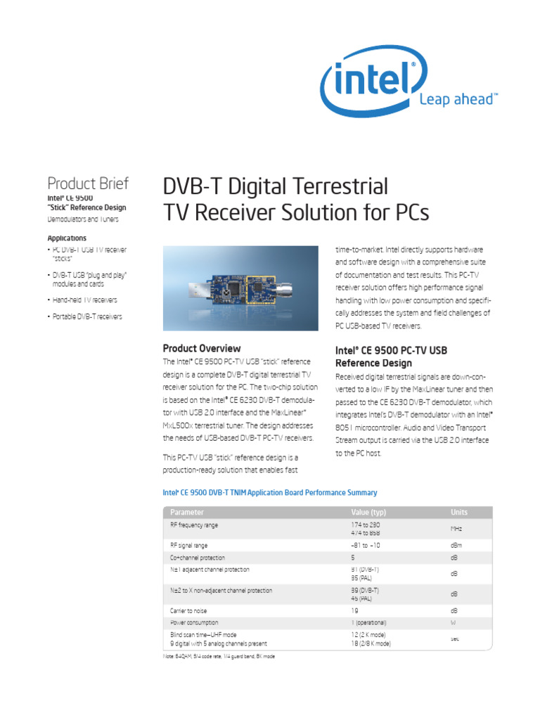INTEL CE9500 | Download Free PDF | Personal Computers | Usb
