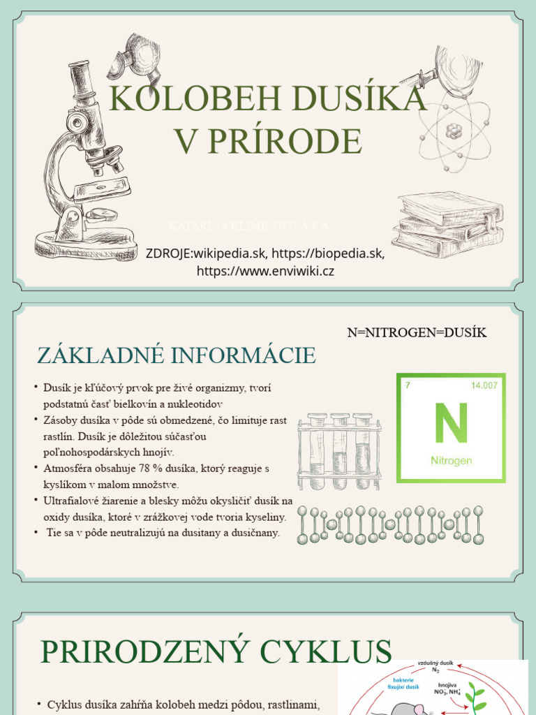 Cream and Green Illustrative Science Project Presentation | PDF