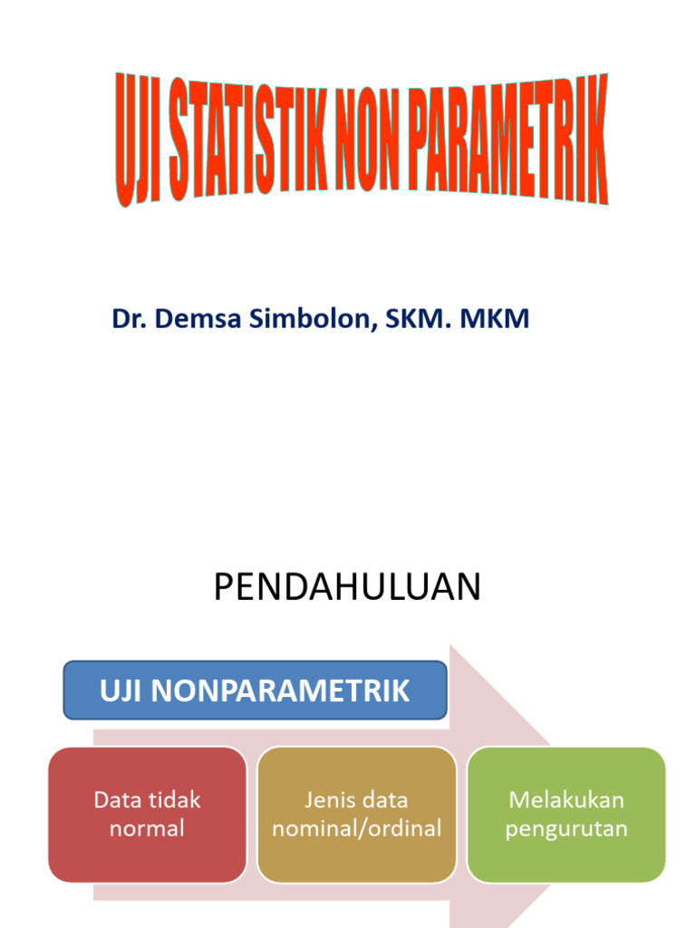 Analisis Uji Non Parametrik | PDF