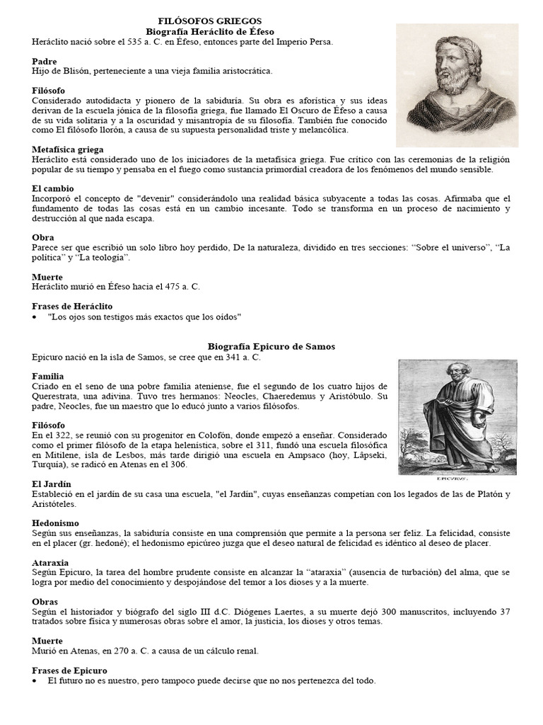 Filósofos Griegos | PDF | Pitágoras | Platón