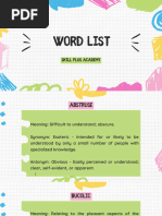 11 Plus Vocabulary List | PDF