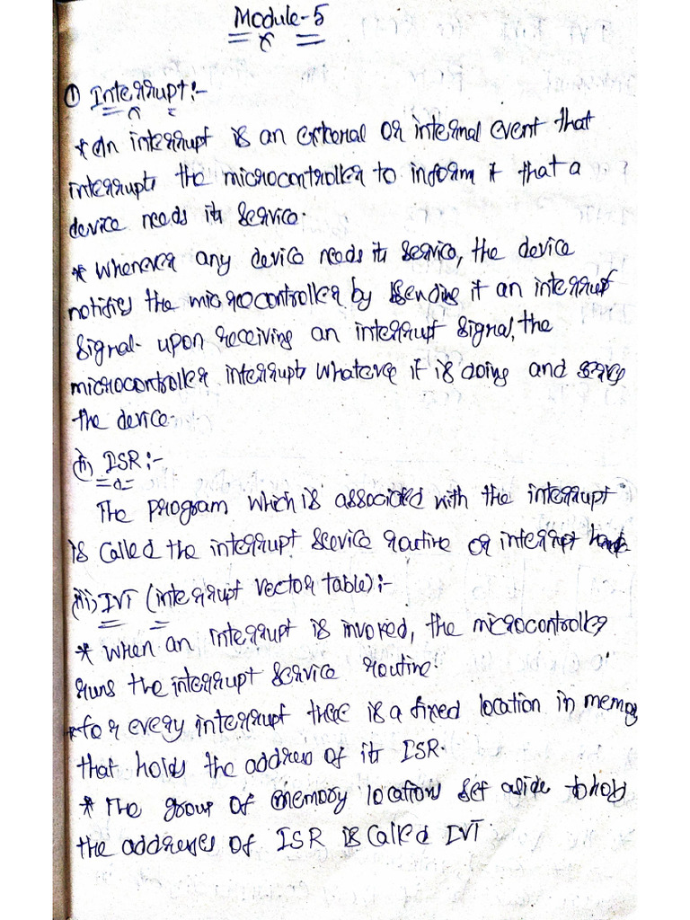 MC Module 5 Notes | PDF