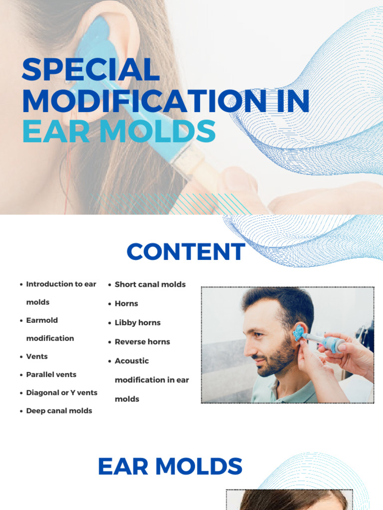 Earmold Modifications and Venting Guide | PDF | Hearing Aid | Microphone