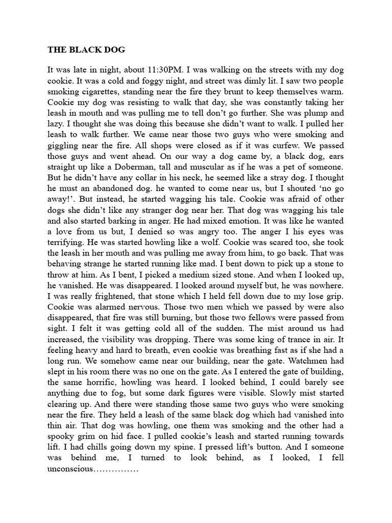 The Black Dog | Download Free PDF | Dogs