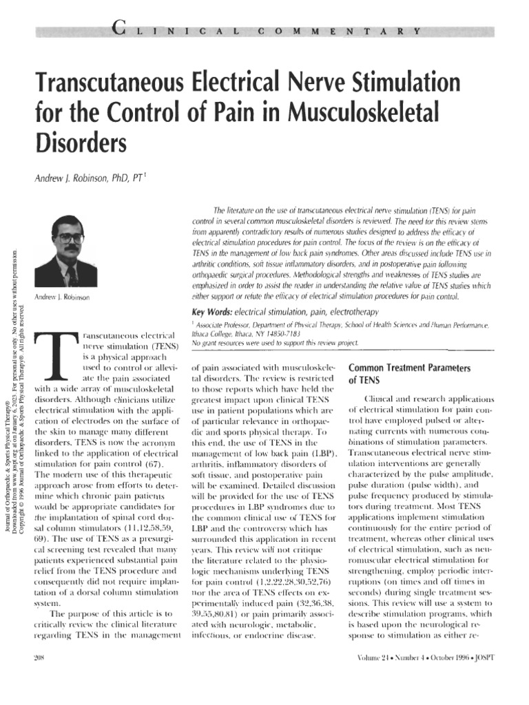 Tens | PDF | Pain | Pain Management