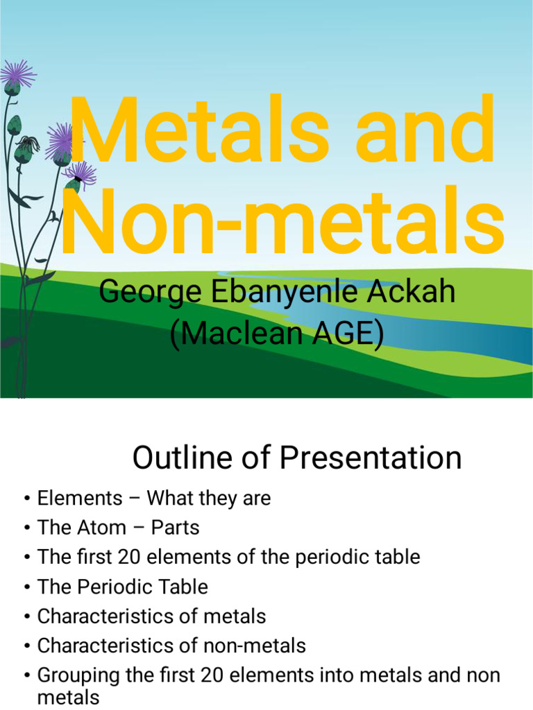 Metals and Non-Metals Notes | Download Free PDF | Chemical Elements | Atoms