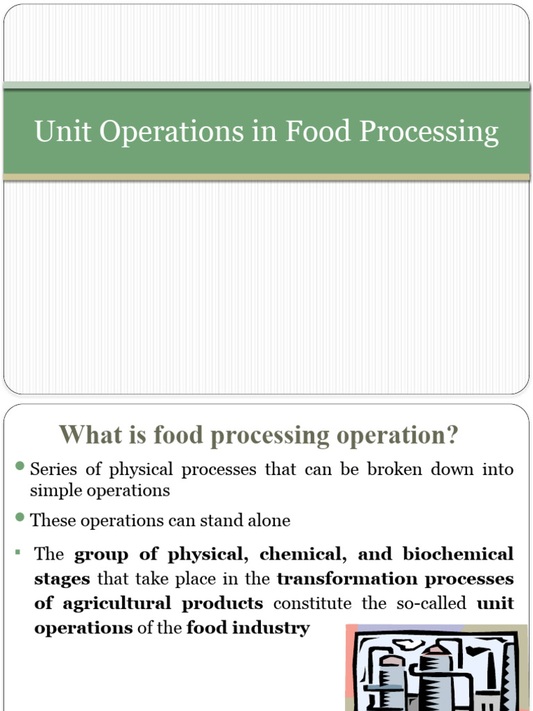 Unit Operations in Food Processing Overview | PDF | Heat Transfer | Heat