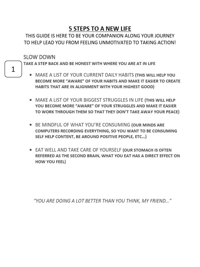 Transform Your Life in 5 Steps | PDF | Intuition | Behavioural Sciences