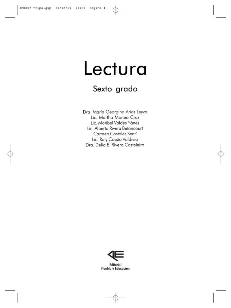 Lectura 6to grado | PDF
