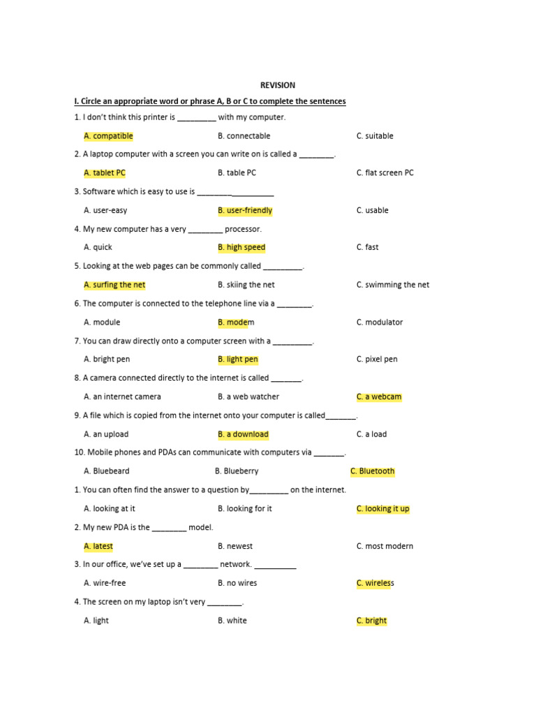 Revision - Final Exam | PDF | World Wide Web | Internet & Web Revision - Final Exam | PDF | World Wide Web | Internet & Web