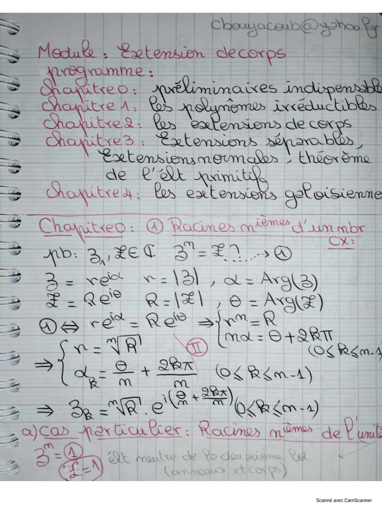 Extensions de Corps | PDF