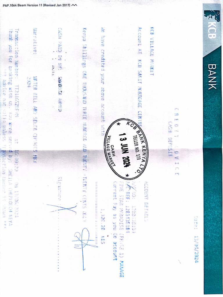 Water & Sewer Bill T56 May 2024 | PDF