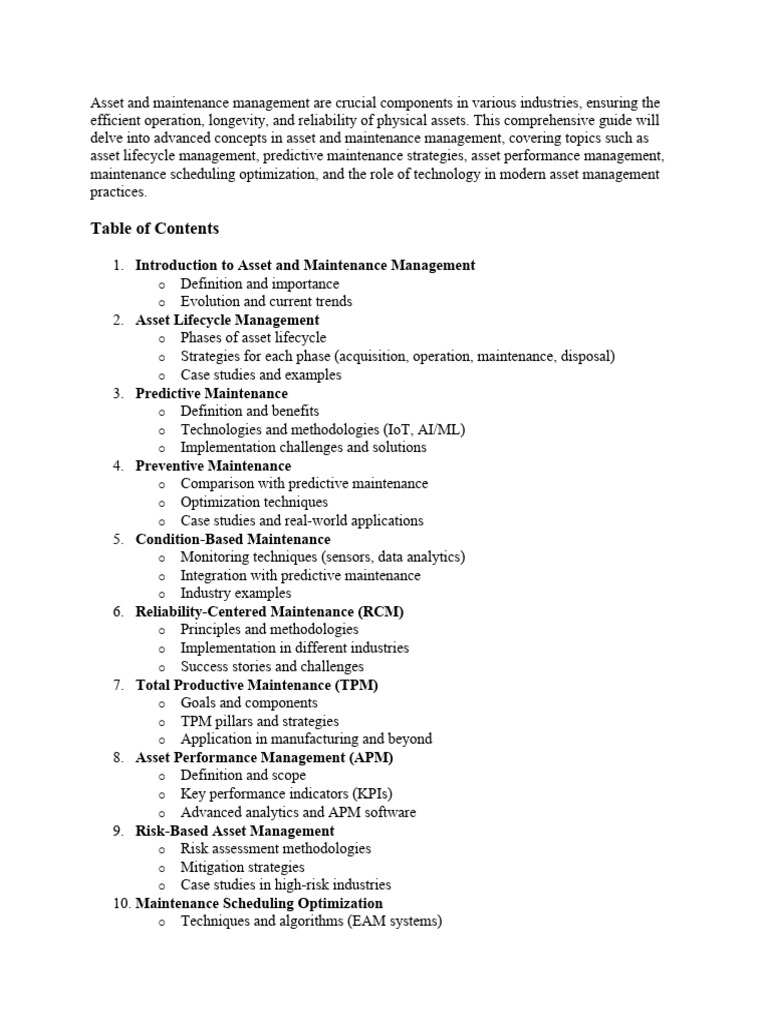 Asset Management 02 | PDF | Asset Management | Internet Of Things