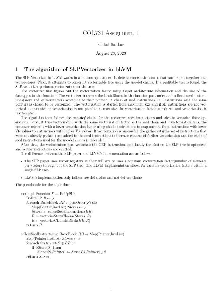 2023CSZ8080 COL731 Assign 1 | PDF | Pointer (Computer Programming) | Software Engineering