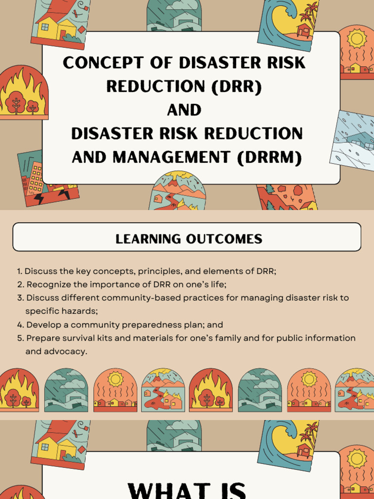 Concept of Disaster Risk Reduction (DRR) and Disaster Risk Reduction ...