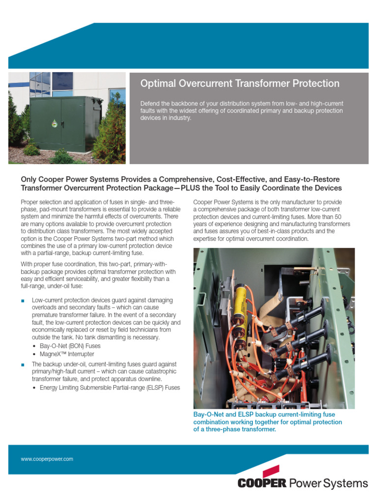 0 Optimal Overcurrent Transformer Protection | PDF | Fuse (Electrical ...