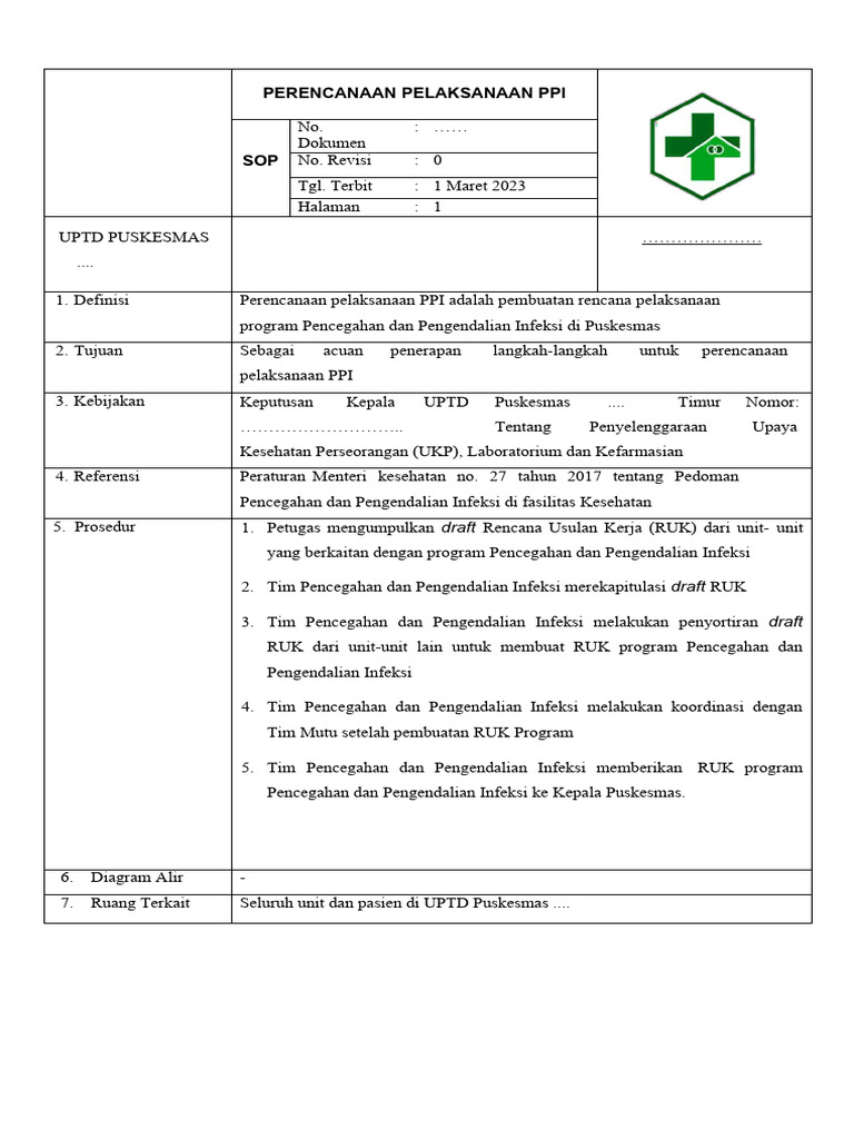 Sop Perencanaan Pelaksanaan Ppi | PDF