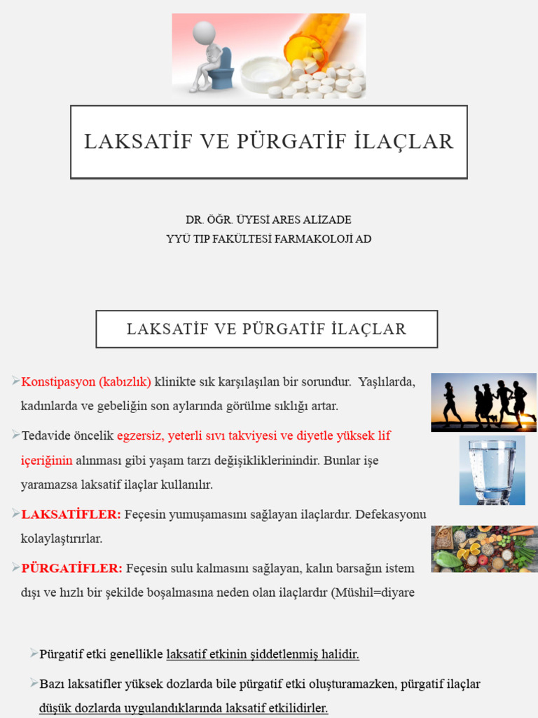 4-LAKSATİF VE PURGATİF İLAÇLAR | PDF