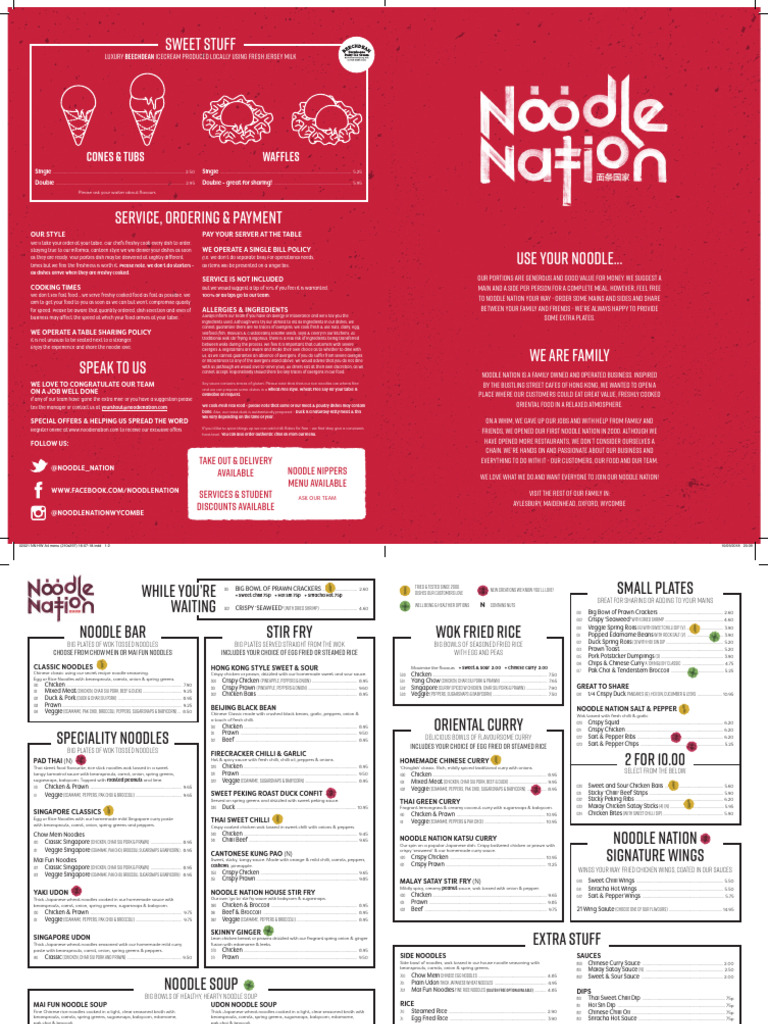 WYCOMBE EAT IN MENU 17.09.18 Compressed | PDF | Curry | Thai Cuisine