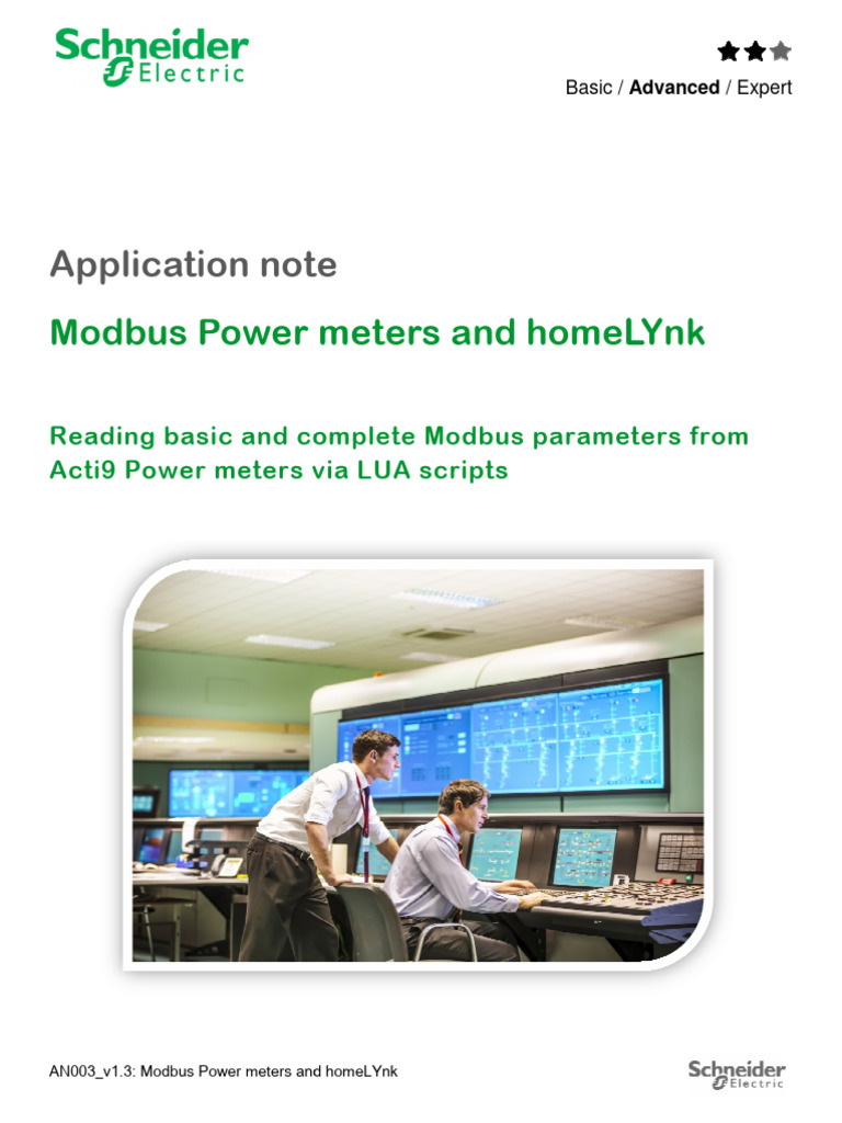 AN003 - Modbus Power Meters and HomeLYnk - v1.3 | PDF | Parameter (Computer Programming) | Icon ...
