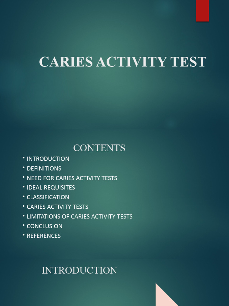 Caries Activity Test | PDF | Colony Forming Unit | Ph