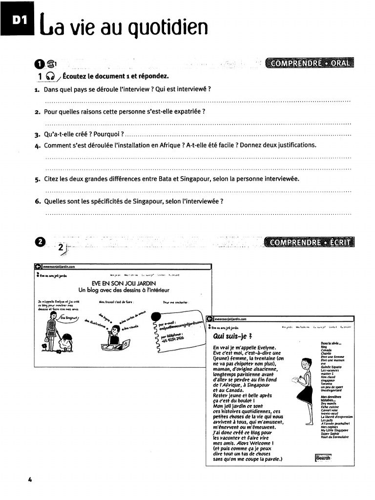 La Vie Au Quotidien | PDF