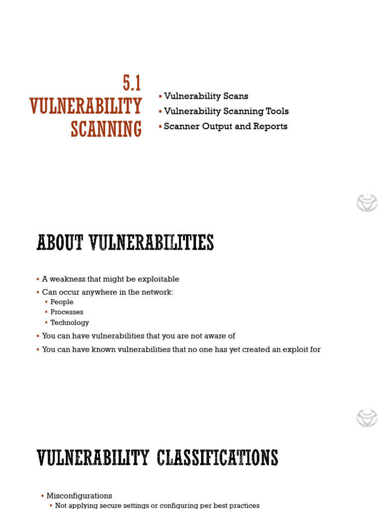 CEH Module 5 | PDF | Vulnerability (Computing) | Security