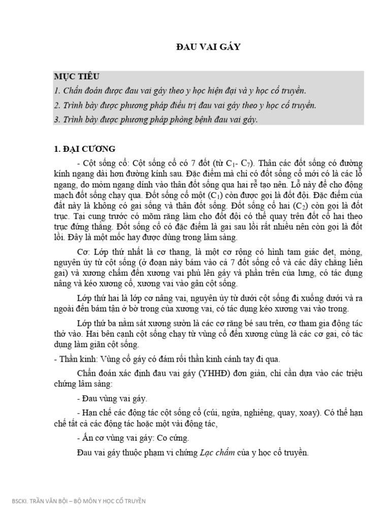 Đau Vai Gáy | PDF