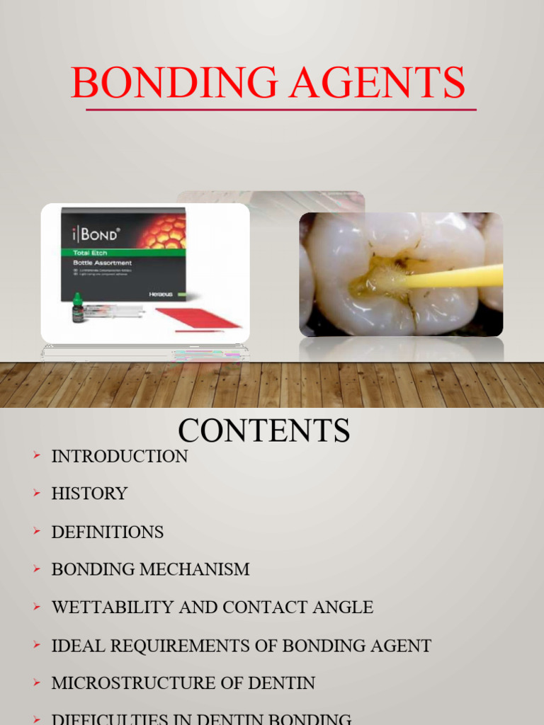 Bonding Agents | Download Free PDF | Dentin | Adhesion