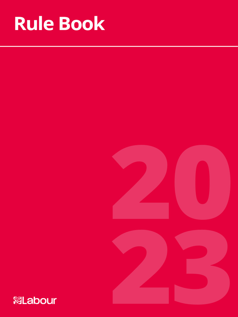 Rule Book 2023 FINAL Web v3 | PDF | Labour Party (Uk) | Government