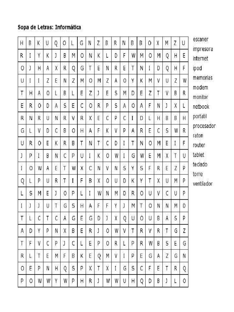 Sopa de Letras | PDF