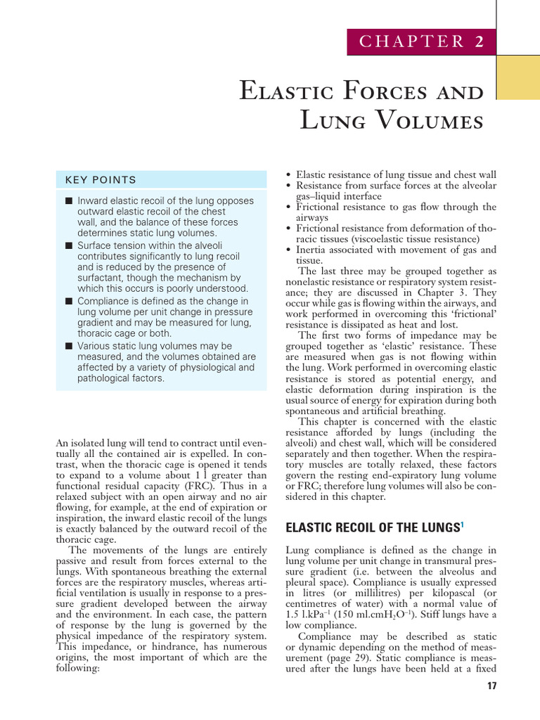 Lumb, A. 2017. Elastic Forces and Lung Volumes. Nunn's Applied ...