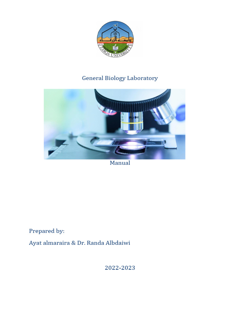 Lab (1) General Biology Manual Laboratory | PDF | Laboratories