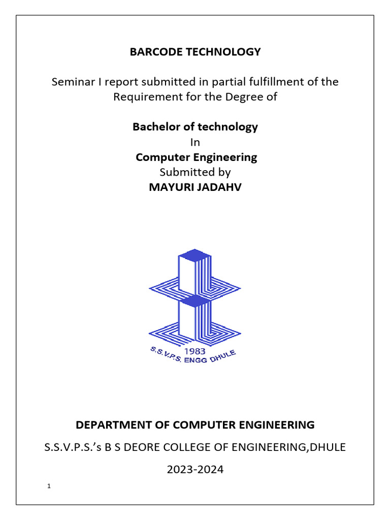 Mayuri Report Barcode Final | PDF | Barcode | Universal Product Code