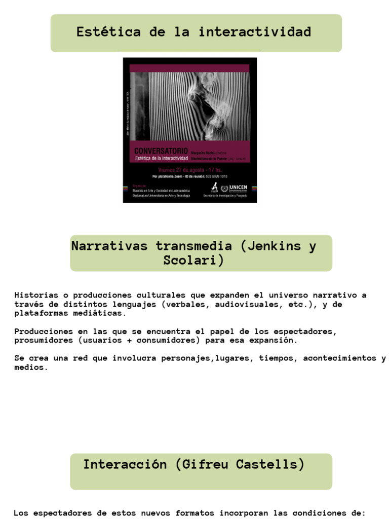Estetica de La Interactividad | PDF | Narración