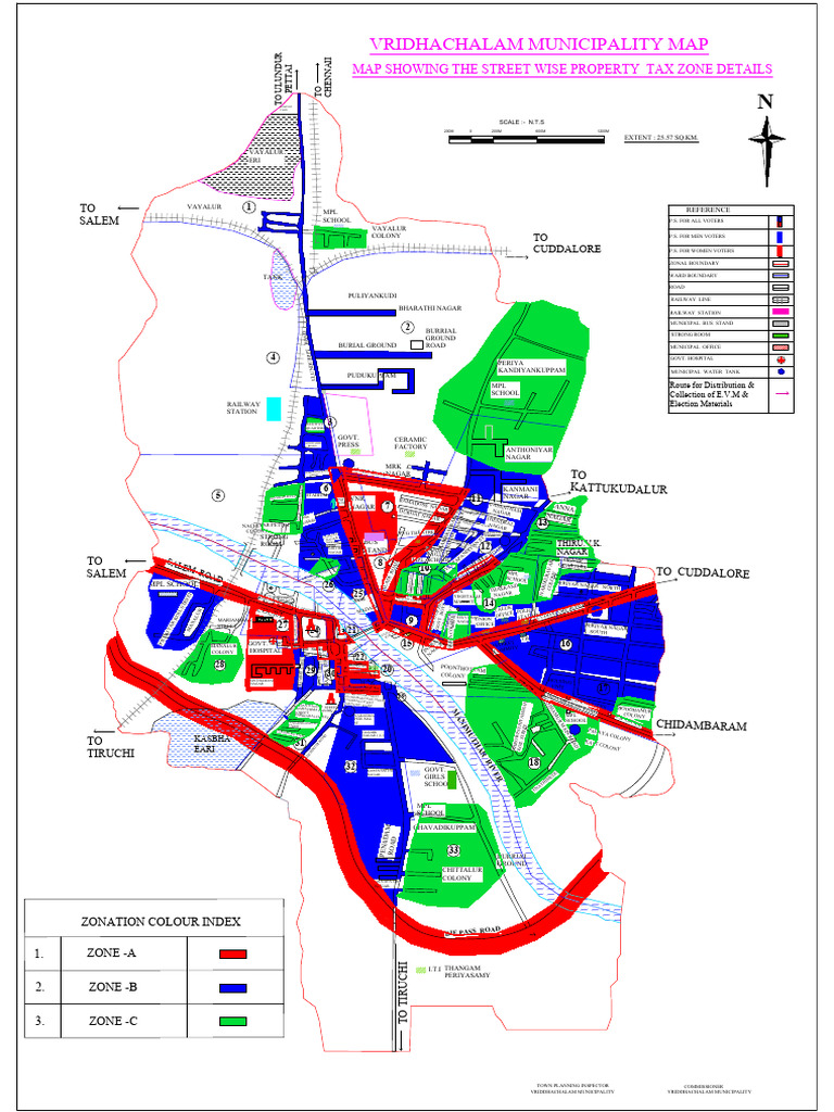 VIRUDHACHALAM-TOWN-MAP | PDF