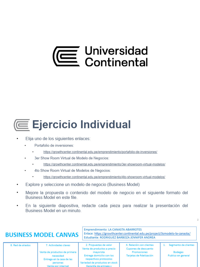 Sem 13 - Ejercicio Business Model Rodriguez | PDF | Las compras en línea | Business
