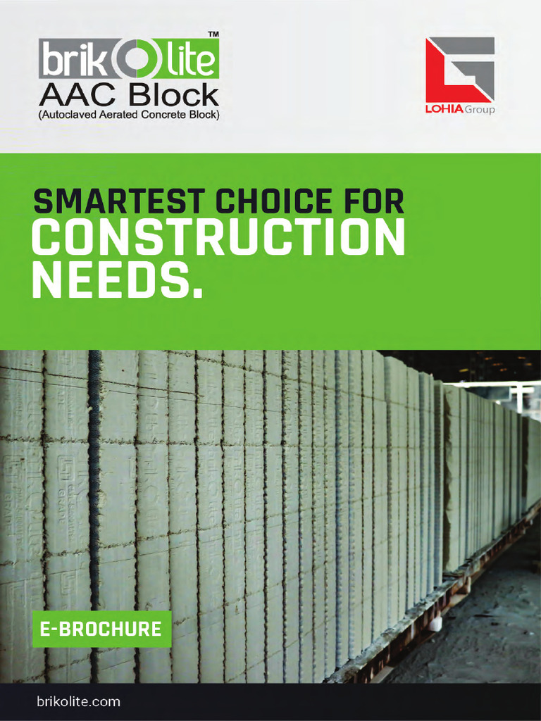 AAC Block - Brochure | PDF