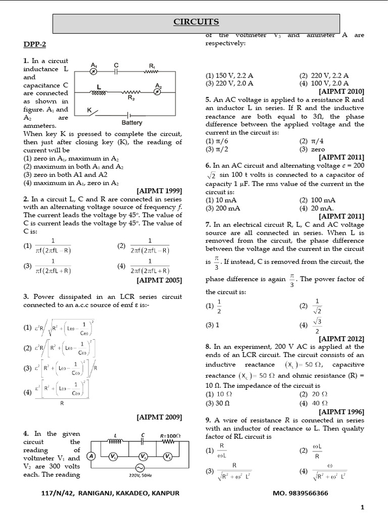 2- Circuits | Download Free PDF | Electrical Network | Inductor