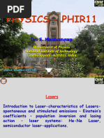 Engineering Physics Laser Notes | PDF | Laser | Emission Spectrum