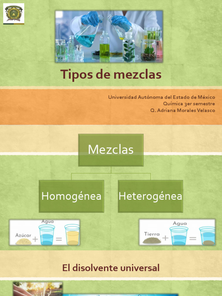 Tipos de Mezclas y Soluciones Valoradas | PDF | Coloide | Fenómenos ...