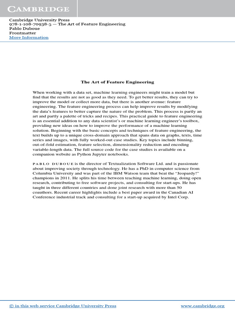 4. The art of Feature Engineering (PART) | PDF | Machine Learning ...