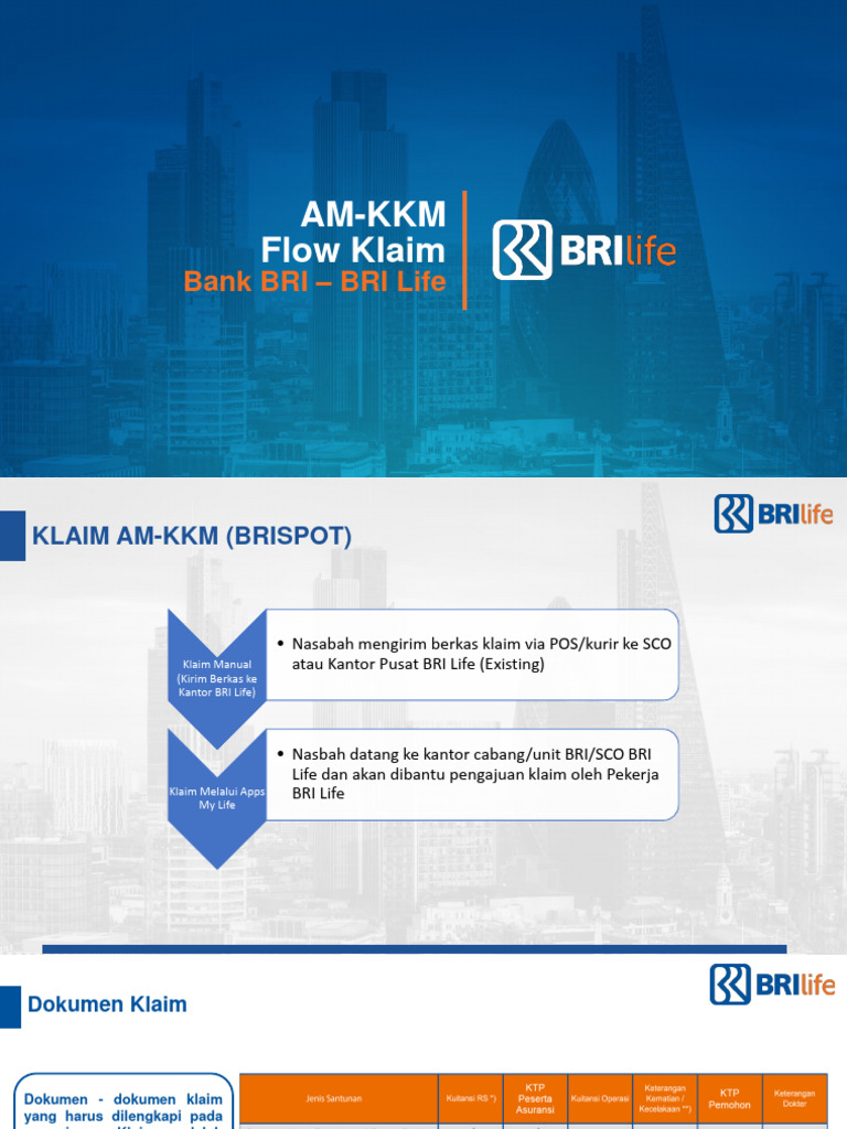 Sosialisasi Klaim AMKKM Brispot Sep 2020 | PDF