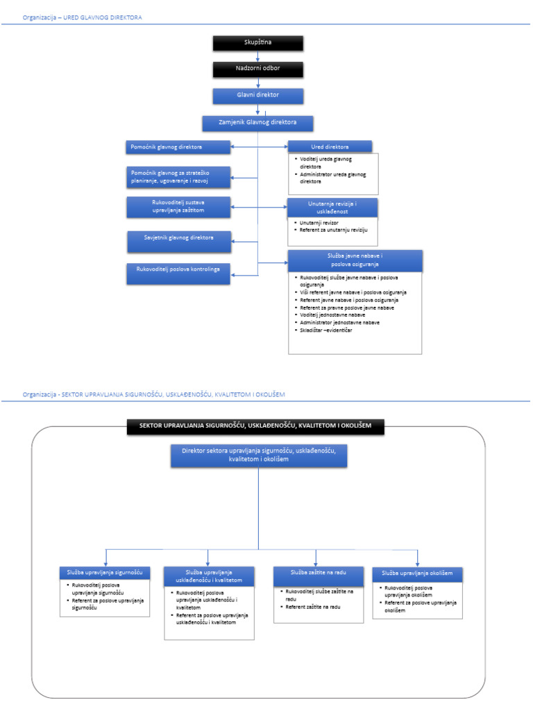 Organizacijska Shema 11362 | PDF