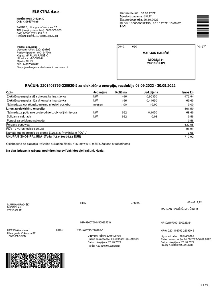 Racun 80003929-1 | PDF